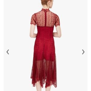 Jonathan Simkhai | Dresses | Jonathan Simkhai Siren Red Satin Lace ...